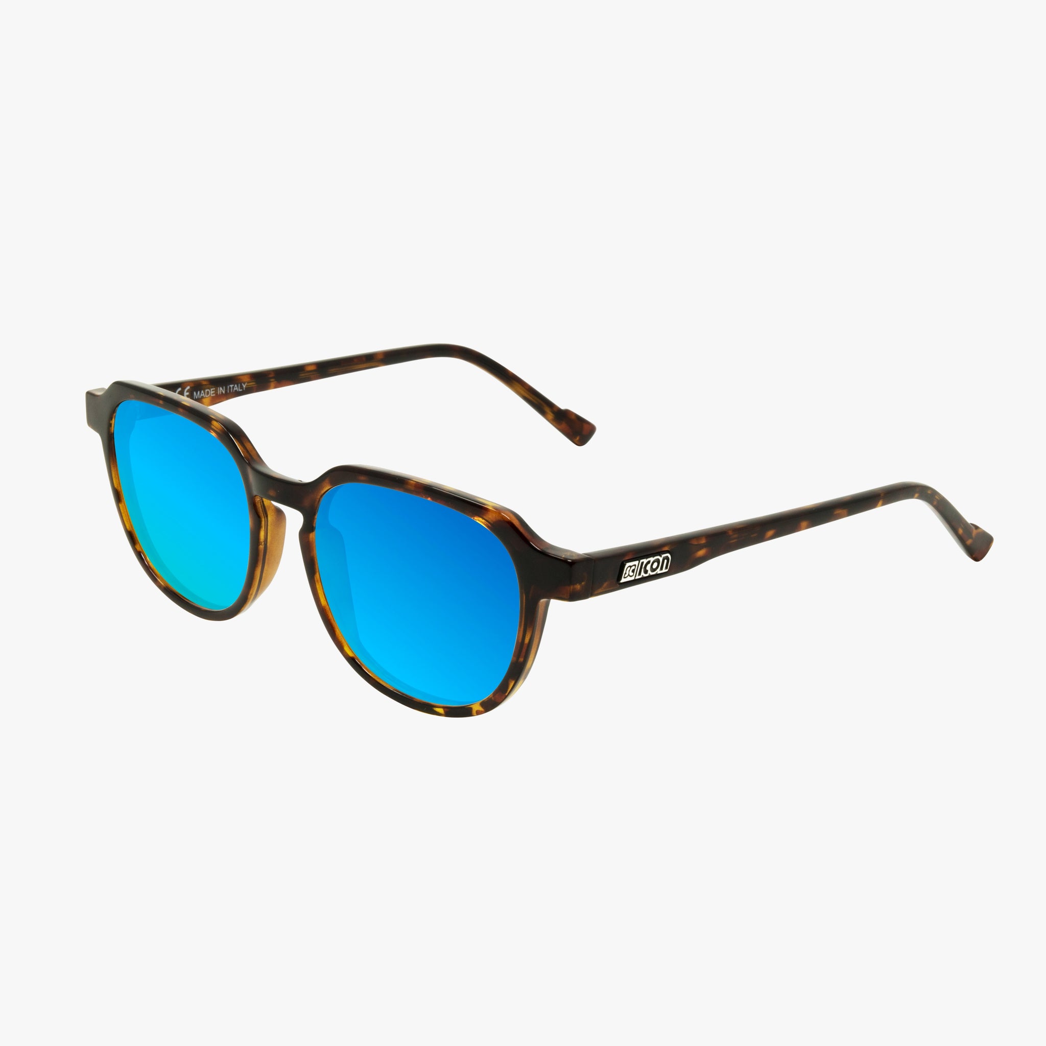 Tortoiseshell Frame/Blue Lenses Vertex Sunglasses